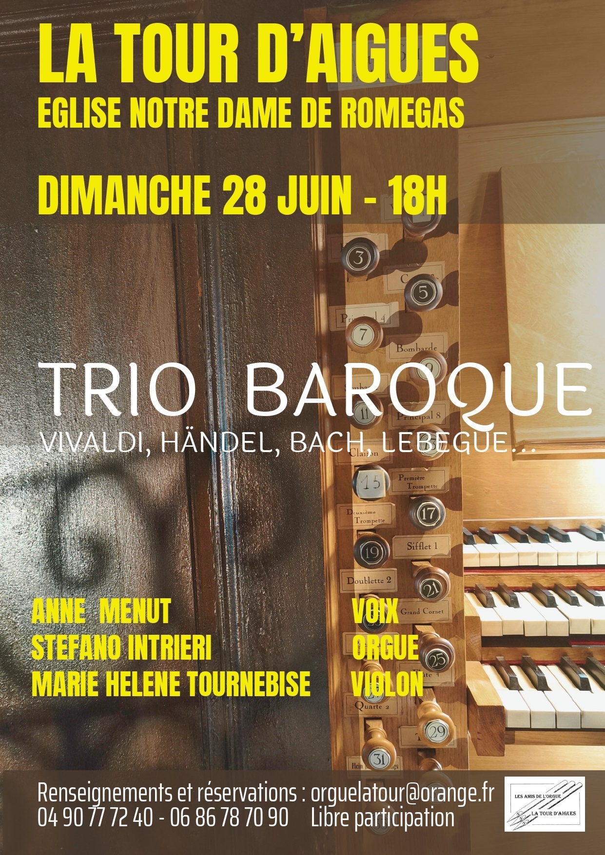 Concert "Trio Baroque" à La Tour d' Aigues | Sud Luberon Tourisme